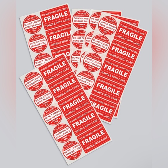 Office | 10 Piece Fragiledo Not Crush Stickers | Poshmark
